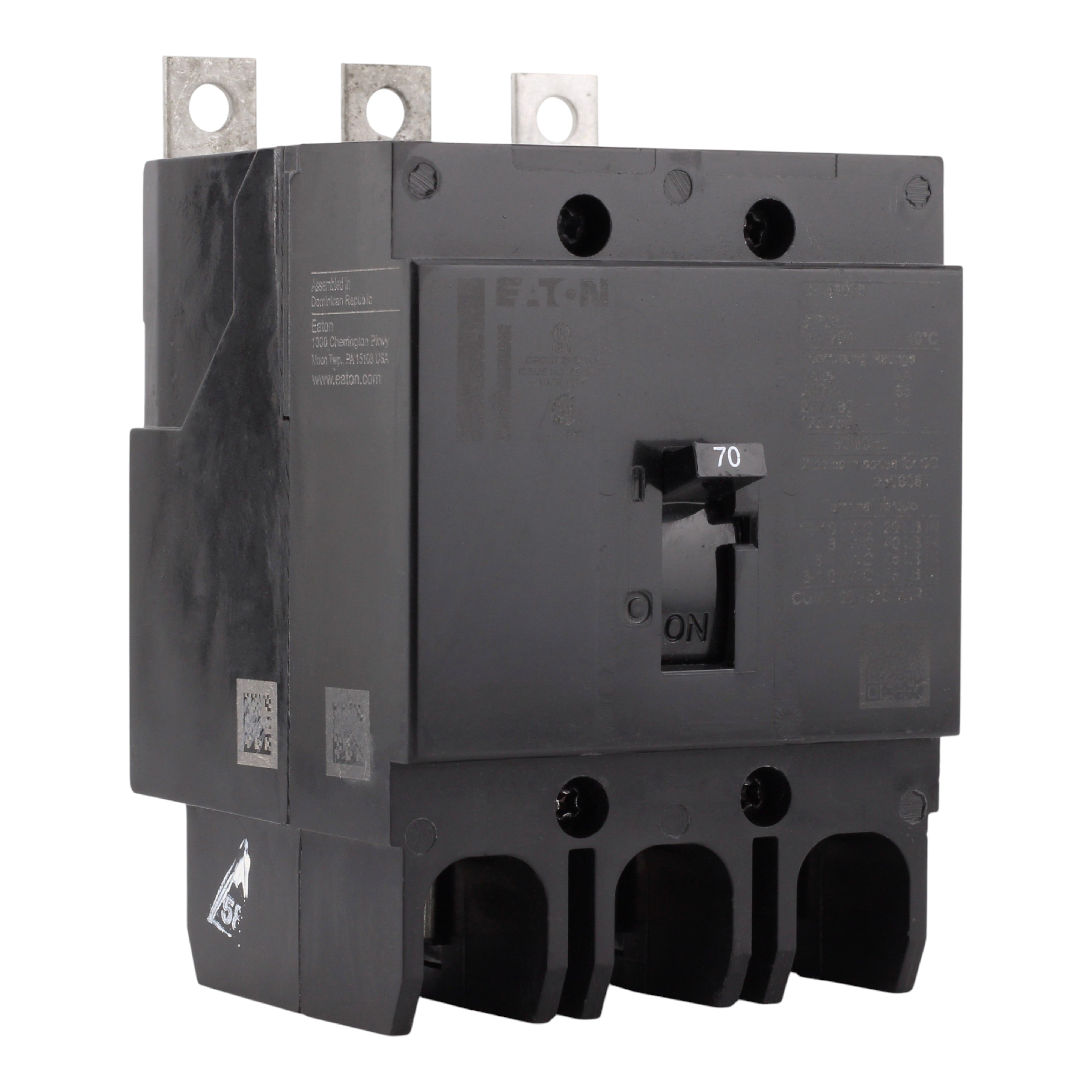 Eaton Series C GHB3070 70A 3P 480Y/277V Molded Case Circuit Breaker ...