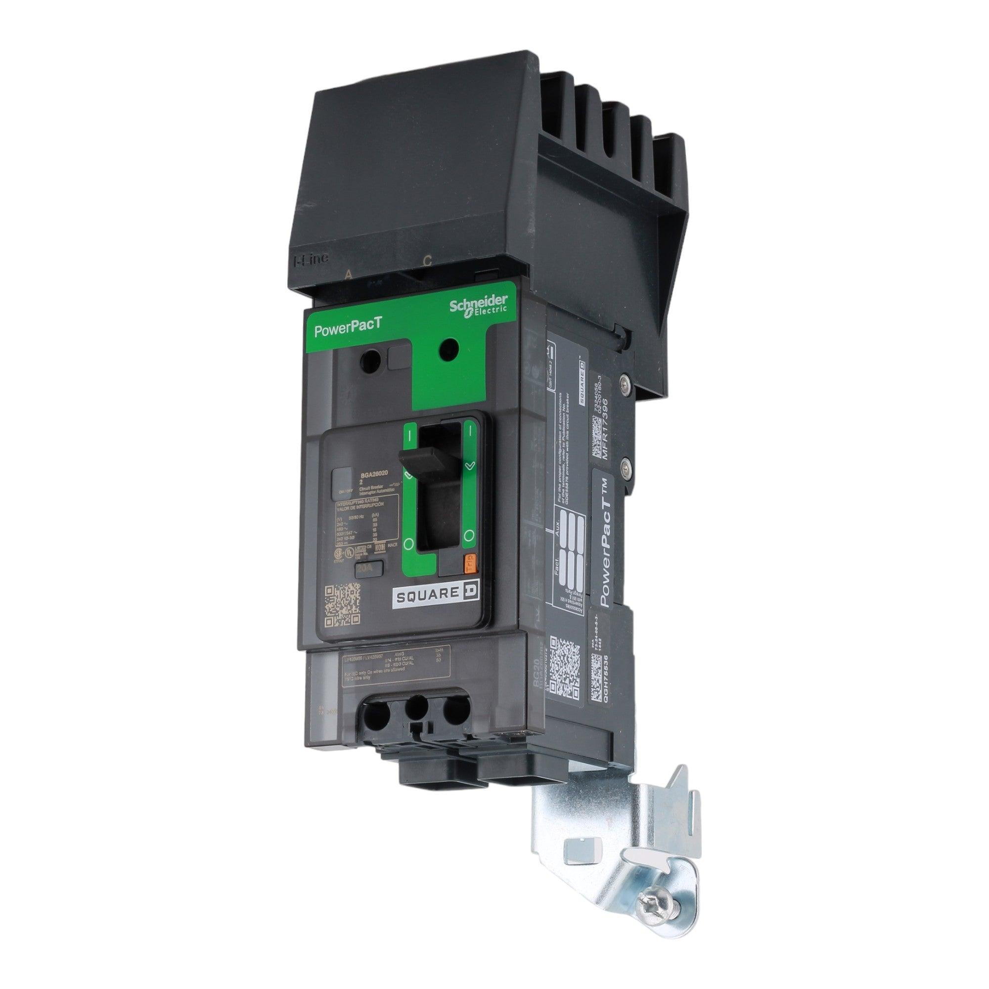 Square D BGA260202 20 Amp Double Pole Circuit Breaker - 600Y/347VAC, I ...