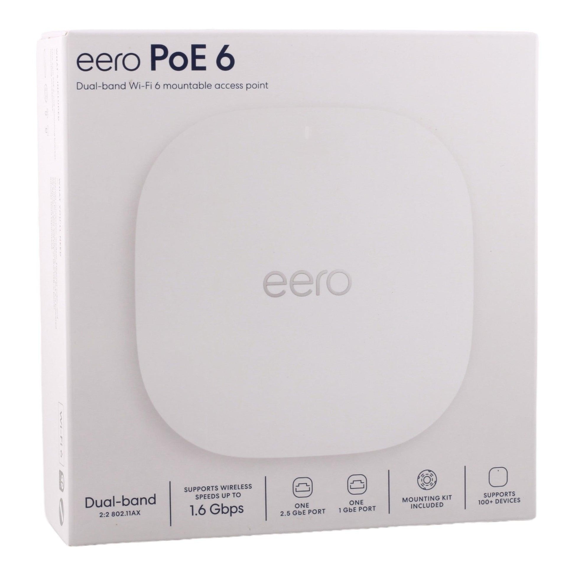 Amazon eero PoE 6 Ceiling/Wall-Mount Wi-Fi 6 Access Point Dual-Band ...