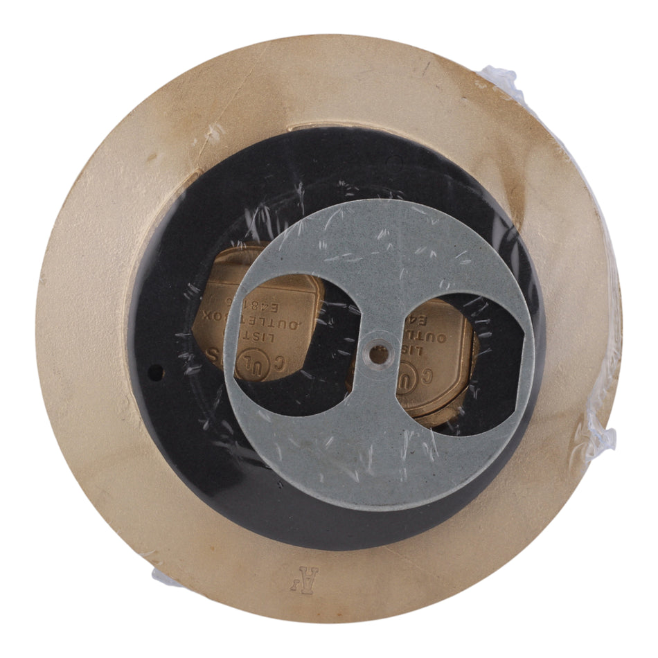 Arlington FLB6230MBLR 6-Inch Round Brass Floor Box Cover Kit – RES LLC ...