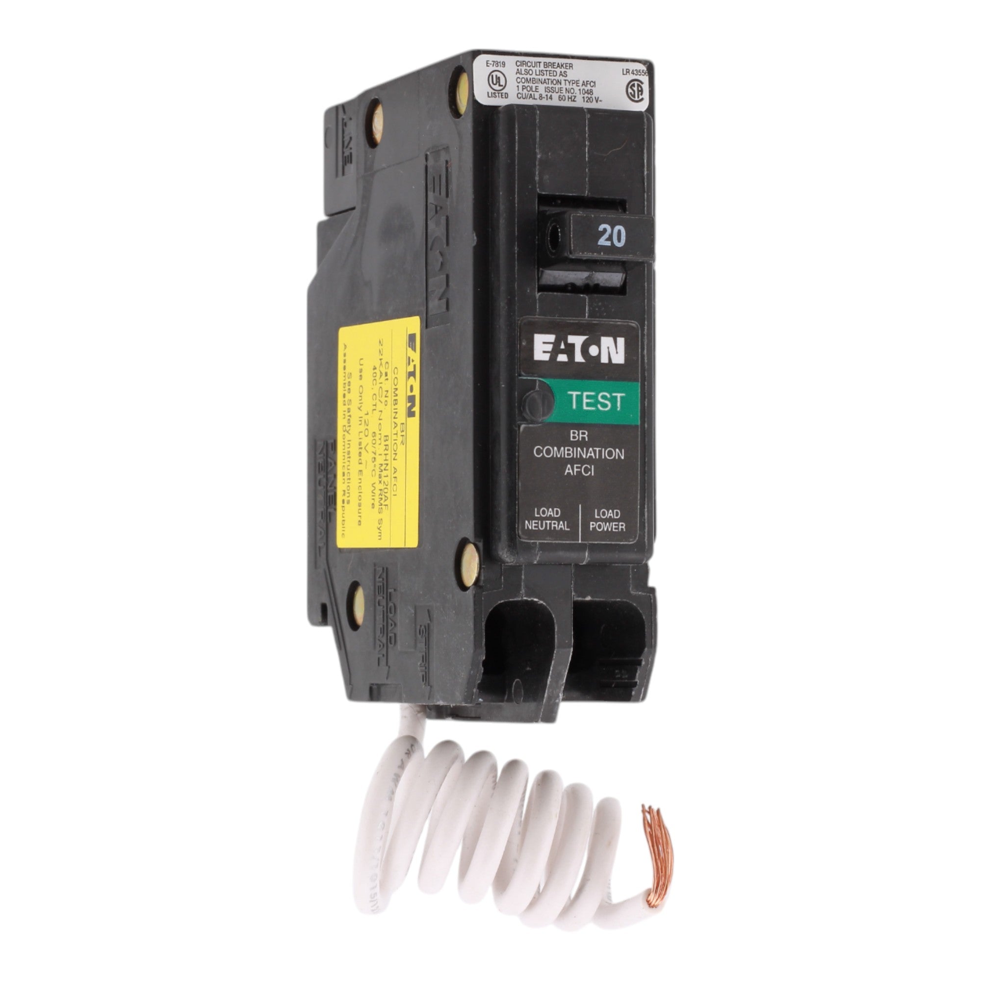Eaton BRHN120AF, 20A, 120V, 1-Pole AFCI Breaker – RES LLC Store