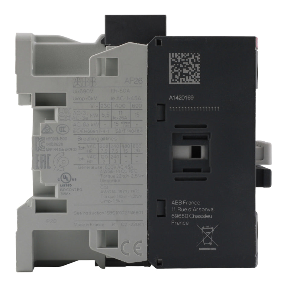 ABB AF26-30-00-11 26A 3P 690V Contactor – RES LLC Store