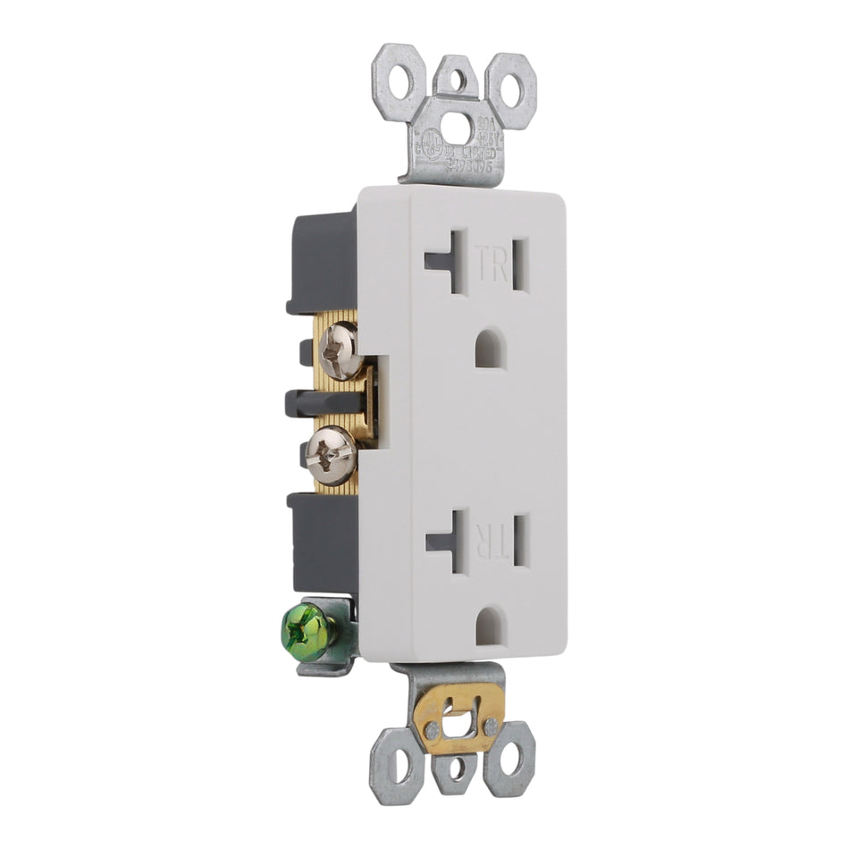 RES POWER 20A 125V Tamper-Resistant Decorator Duplex Receptacle cULus ...