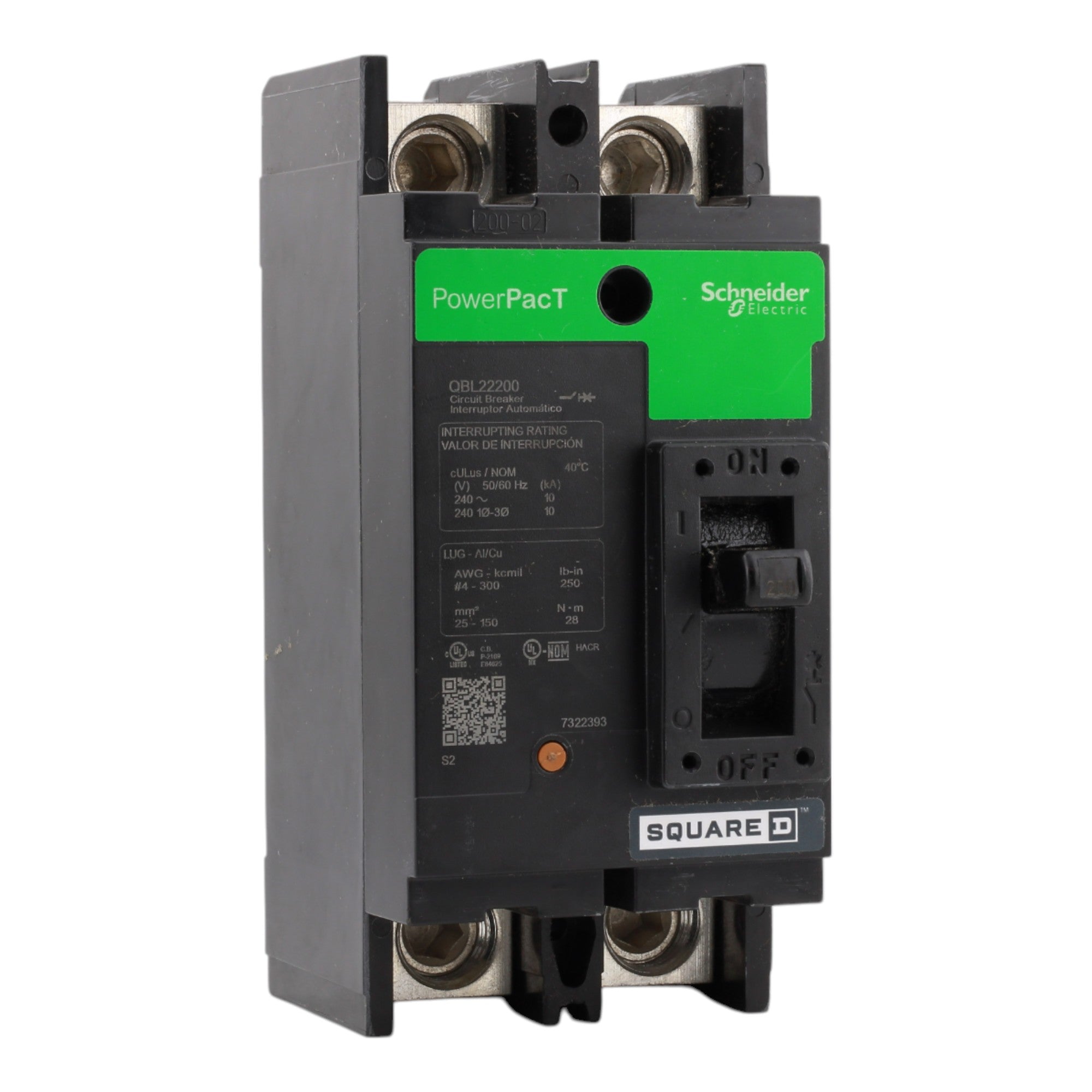 Square D QBL22200 200A 2P 240VAC Circuit Breaker – RES LLC Store
