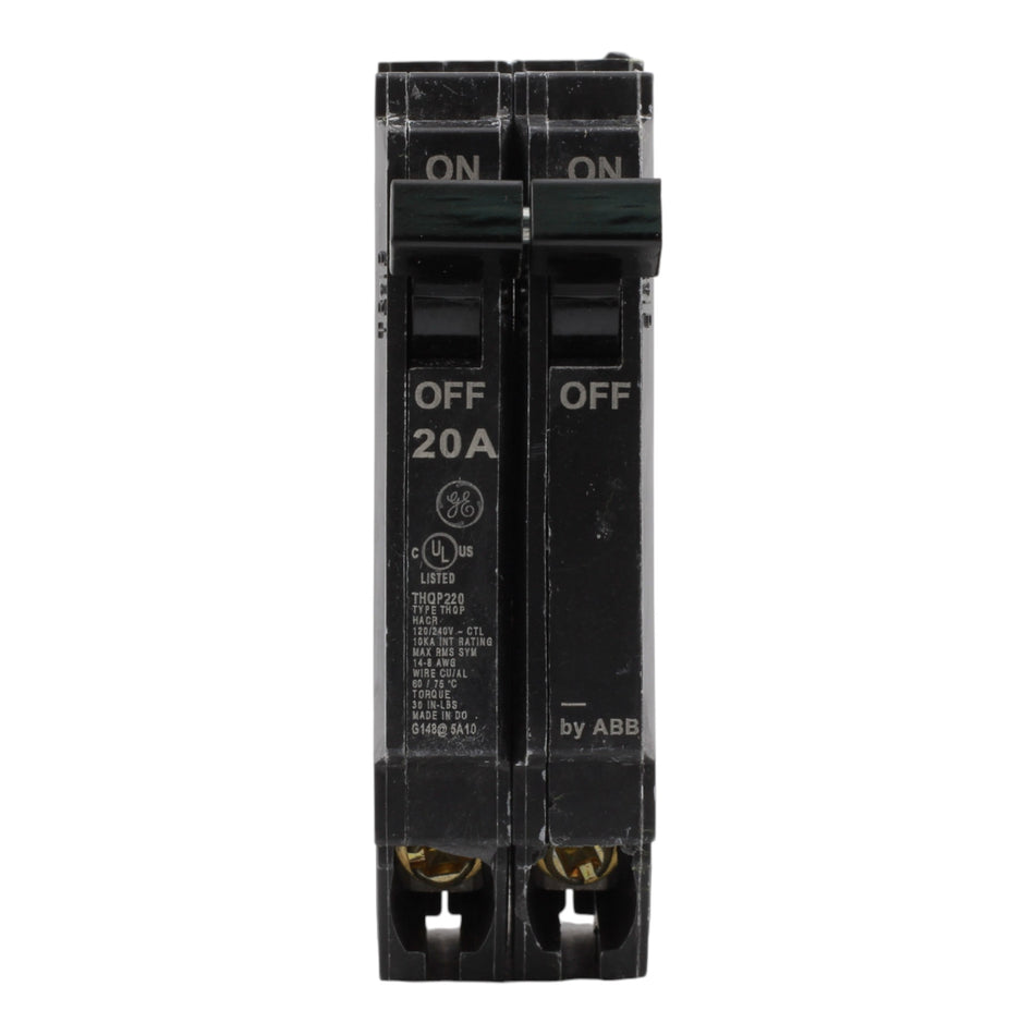 GE THQP220 20A 2P 120/240V Q-Line Thin Plug-In Circuit Breaker – RES ...