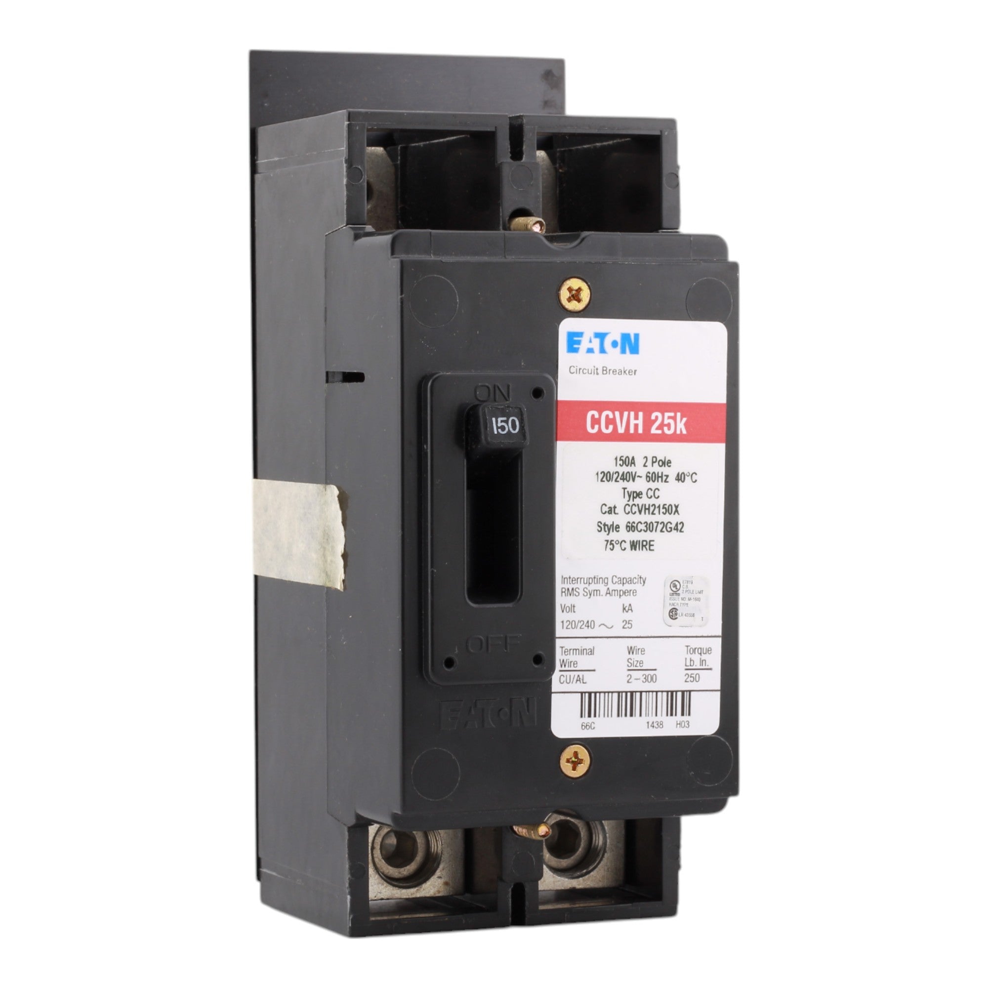 Eaton CCVH2150X, 150A, 120/240V, 2-Pole Breaker – RES LLC Store
