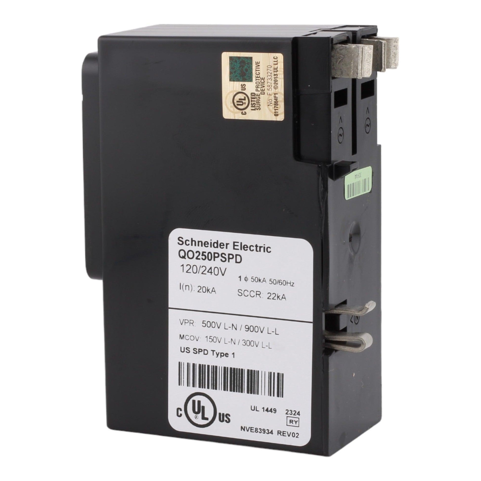 Square D QO250PSPD Whole Home Surge Protective Device 50kA Surge Curre ...