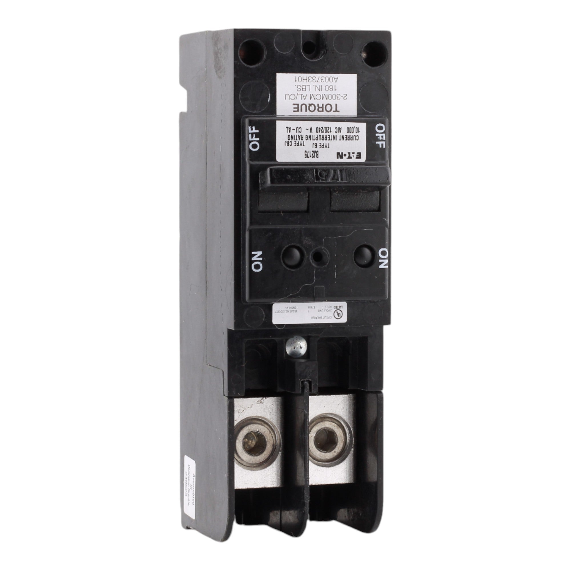 Eaton BJ2175, 175A, 120/240V, Main Circuit Breaker – RES LLC Store