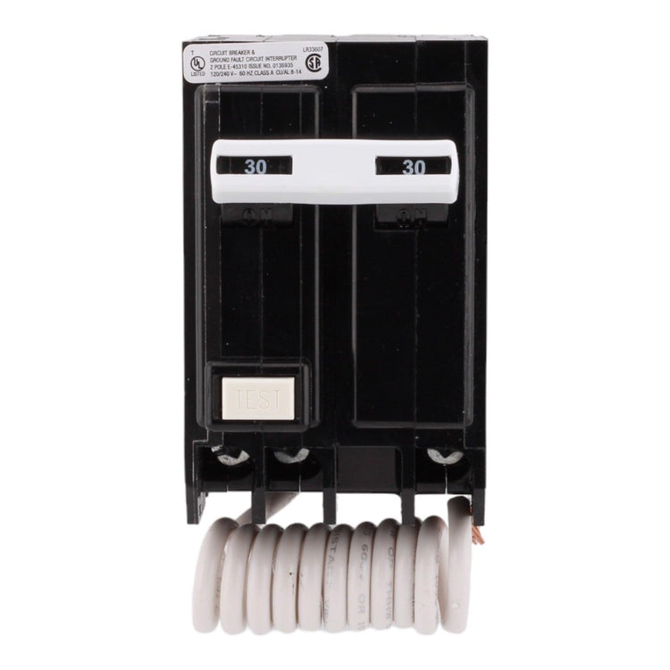 Eaton BR GFTCB230 30A 2P 120/240V GFCI Pigtail Neutral Circuit Breaker ...