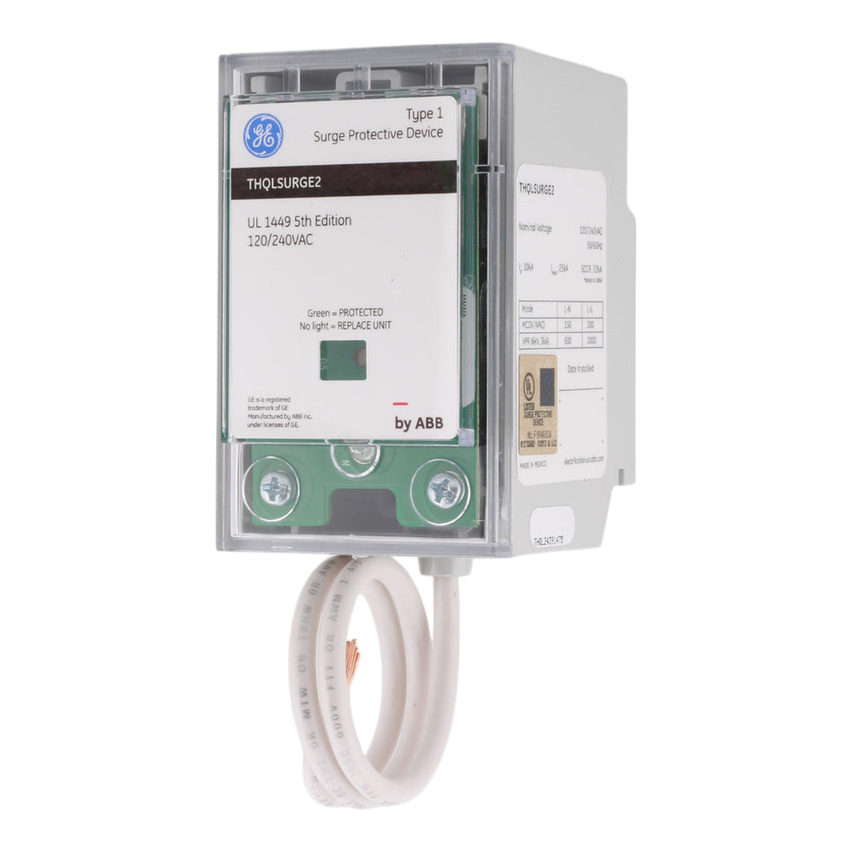 GE THQLSURGE2 Type 1 SPD 120/240V Plug-On with Pigtail for GE Panels ...