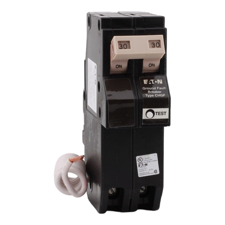 Eaton CH CHN230GF 30A 2P 120/240V GFCI Pigtail Neutral Circuit Breaker ...