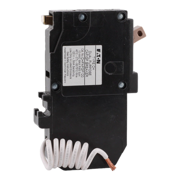 Eaton CHFAFGF120 20 Amp Single Pole 120V Pigtail-Neutral AFCI/GFCI Dua ...