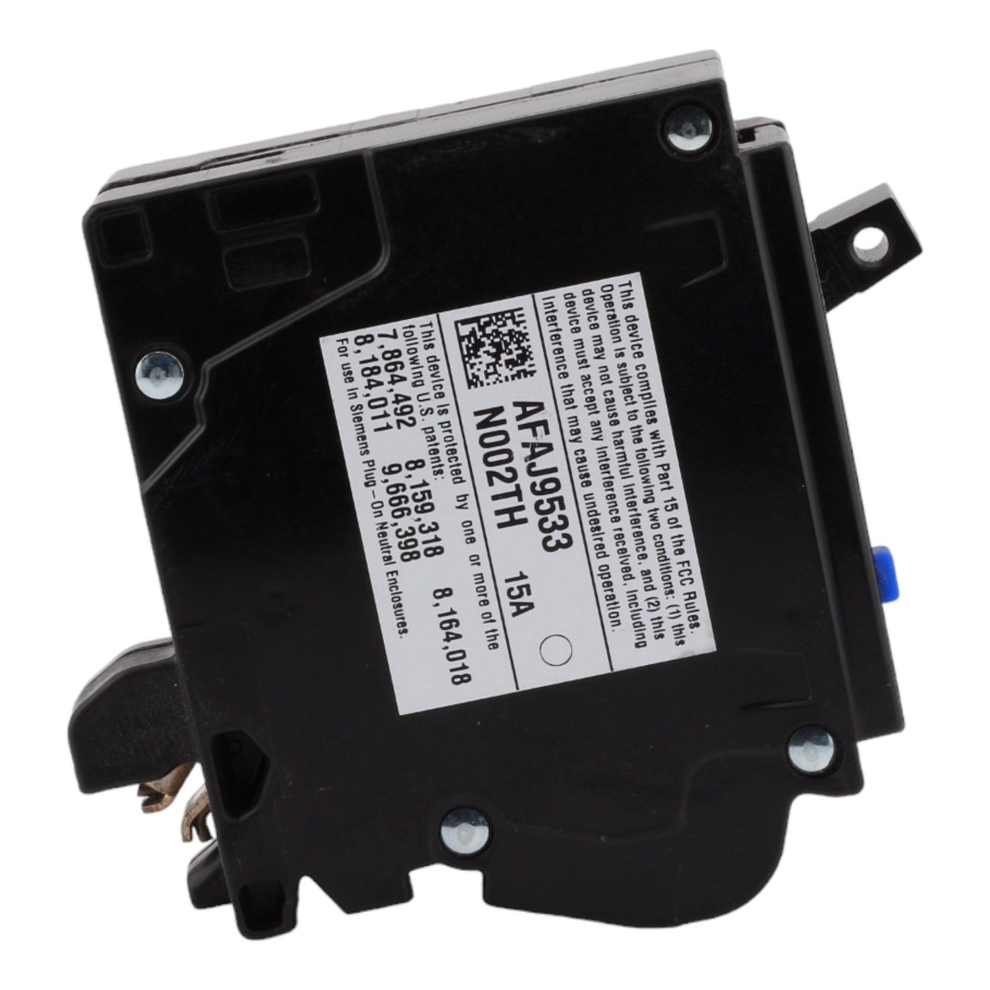 Siemens QA115AFCN 15A 1P 120V AFCI Plug on Neutral Circuit Breaker ...