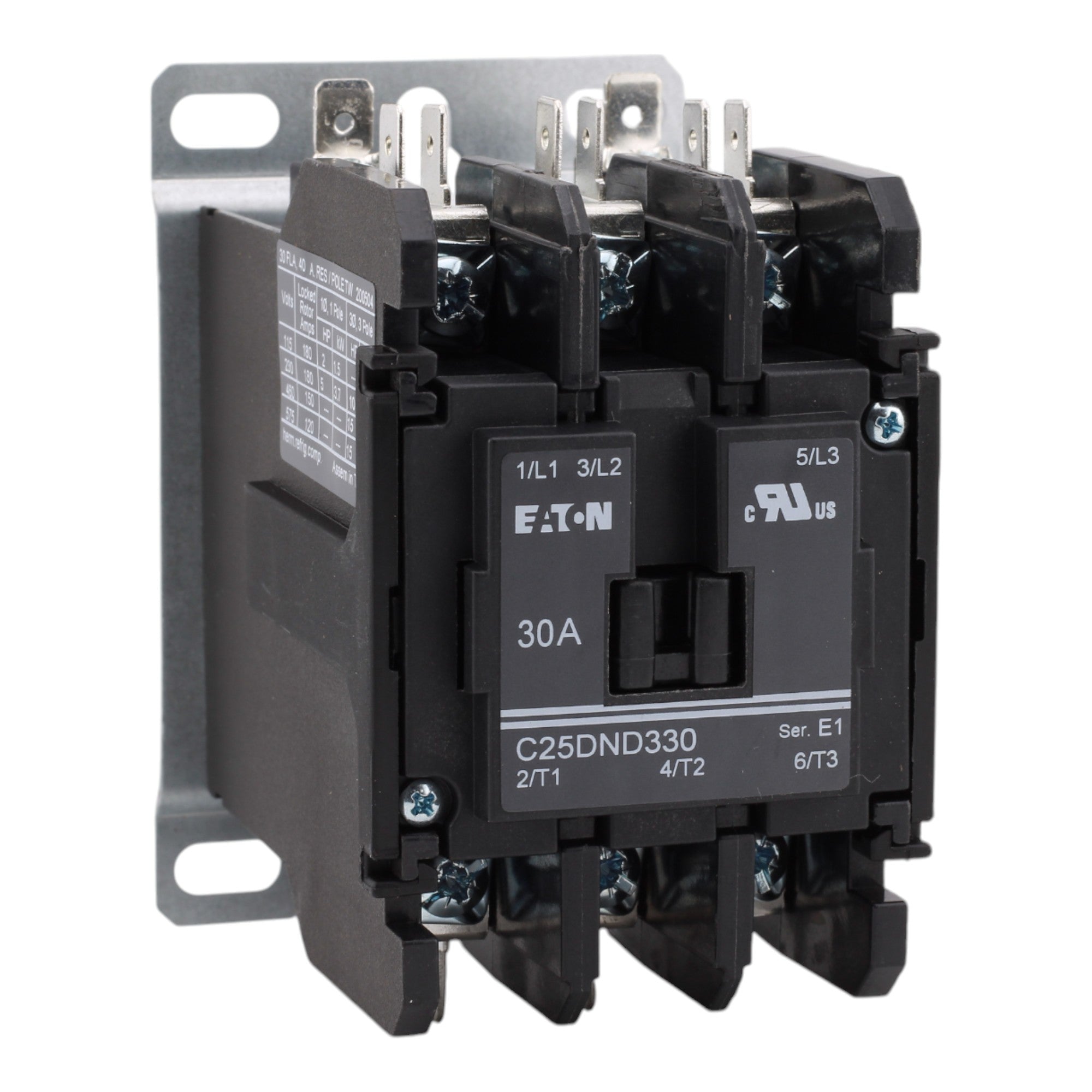 Eaton C25DND330A Contactor, 30A, 110-120VAC, 3-Pole – RES LLC Store