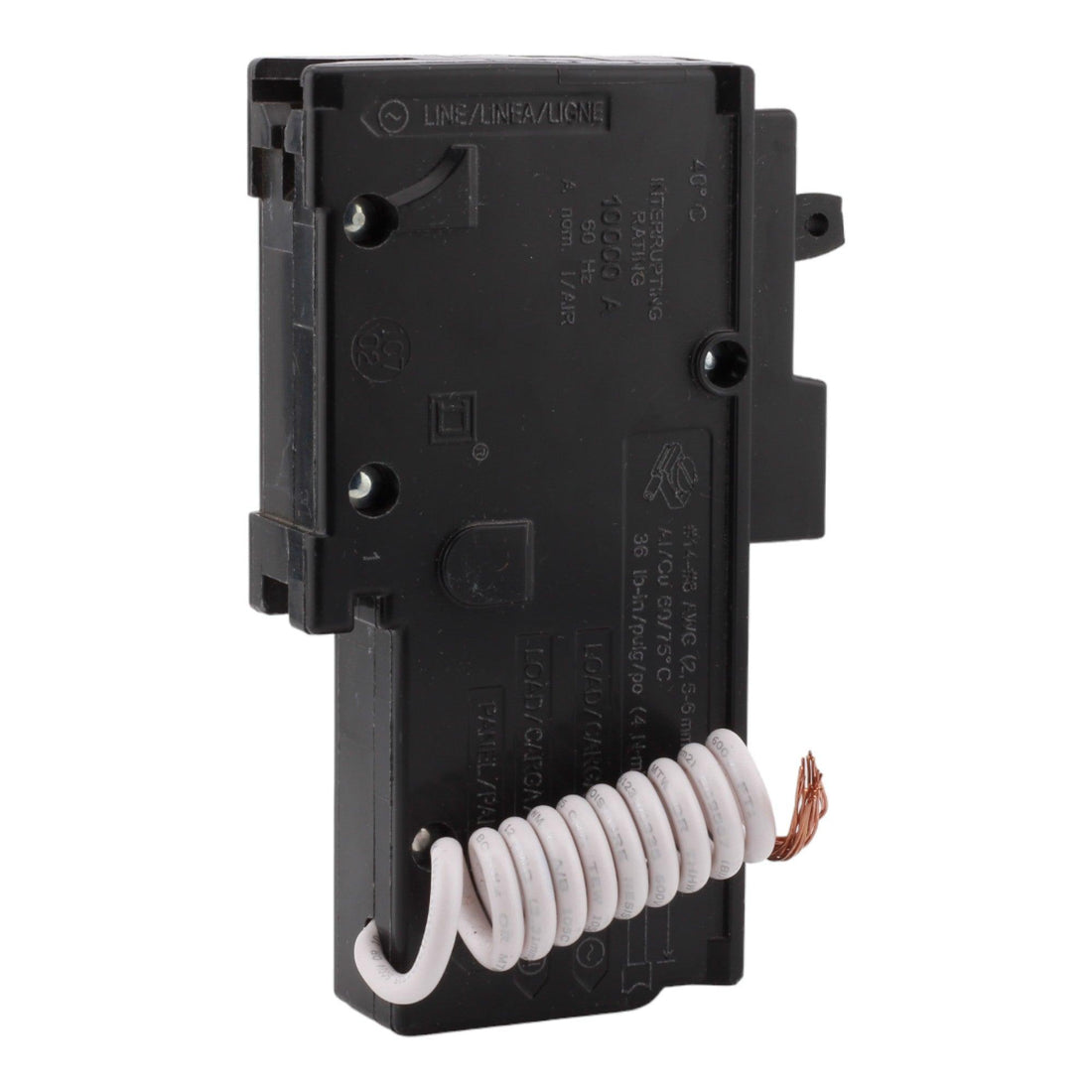 Square D HOM120DF 20 Amp Single Pole 120V Pigtail-Neutral AFCI/GFCI Du ...