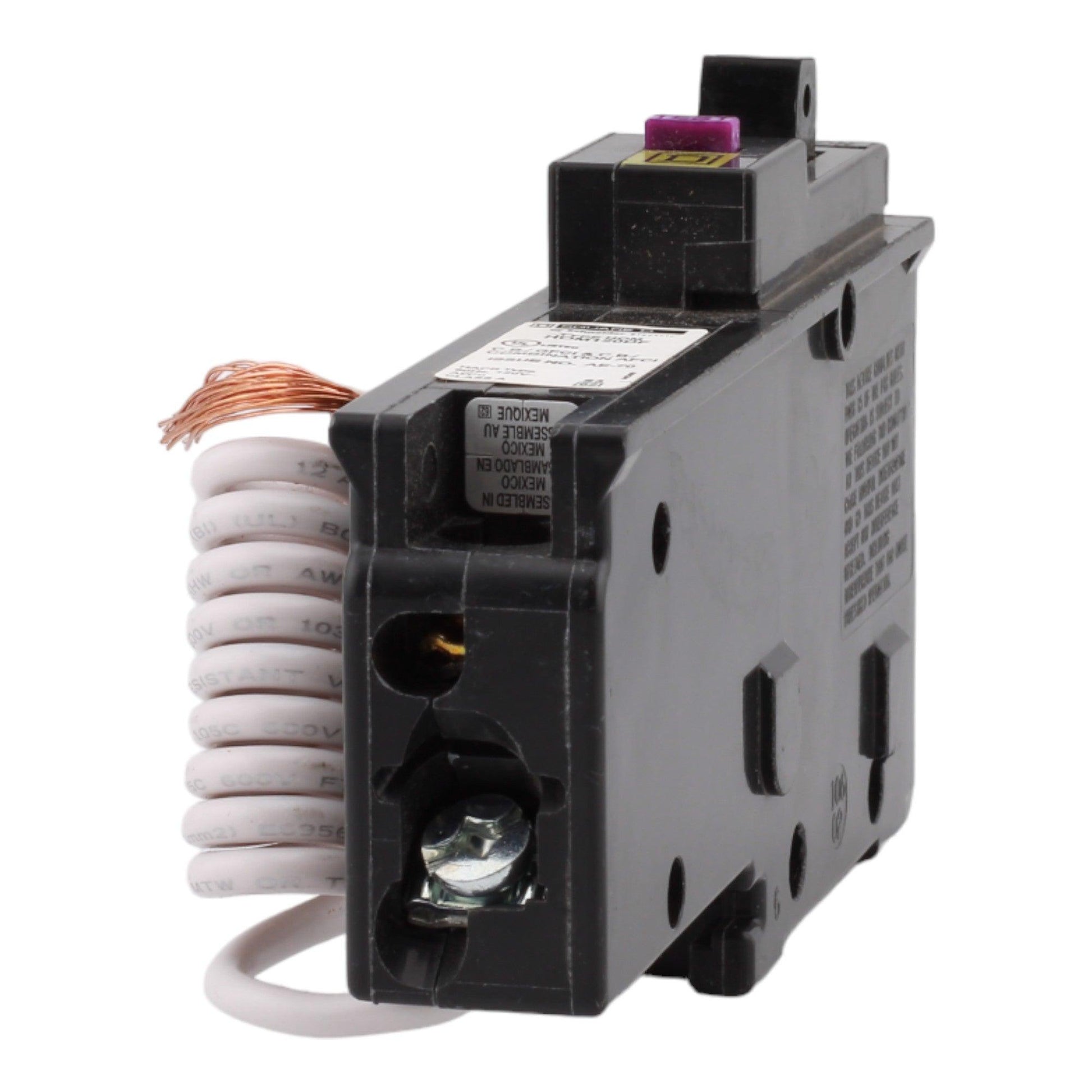 Square D HOM120DF 20 Amp Single Pole 120V Pigtail-Neutral AFCI/GFCI Du ...