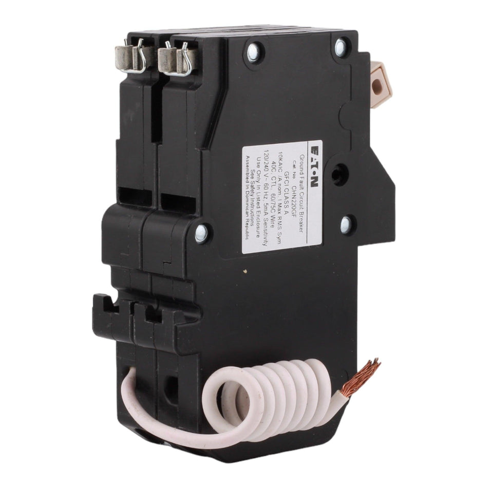 Eaton CHN220GF 20 Amp Double Pole 240V Pigtail-Neutral GFCI Ground Fau ...