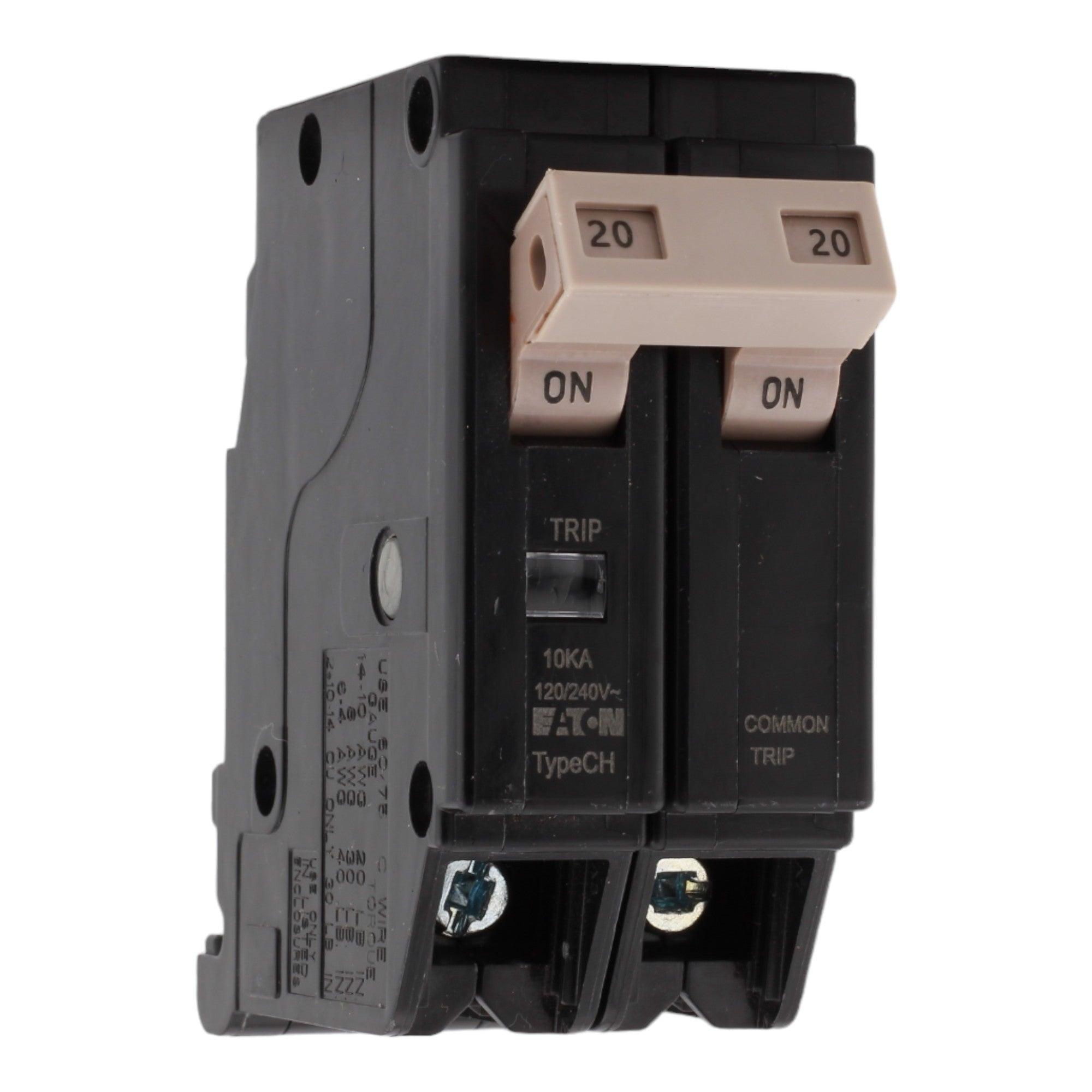 Eaton CH CHF220 20A 2P 120/240V Thermal-Magnetic Circuit Breaker – RES ...