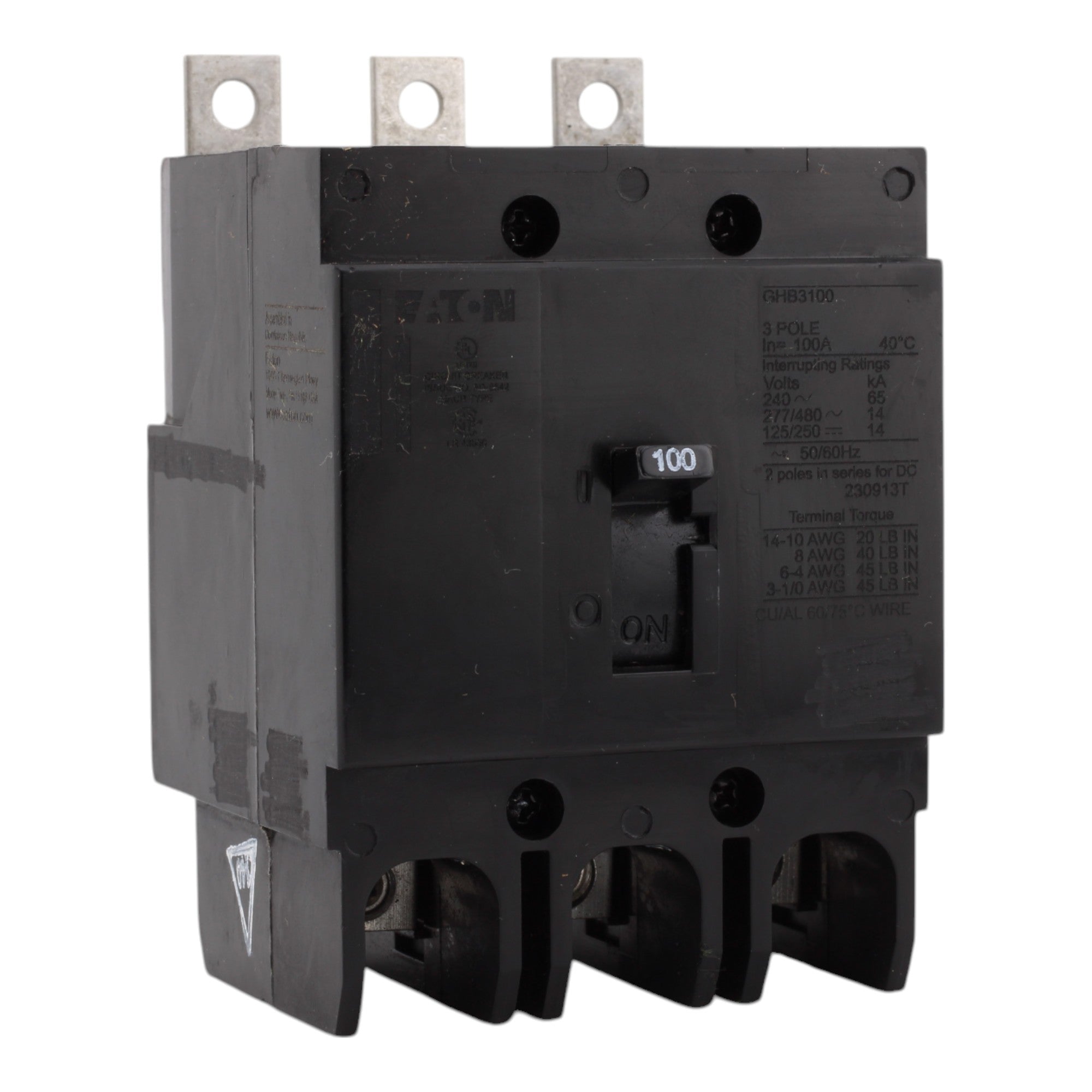 Eaton GHB3100, 100A Molded Case Circuit Breaker – RES LLC Store