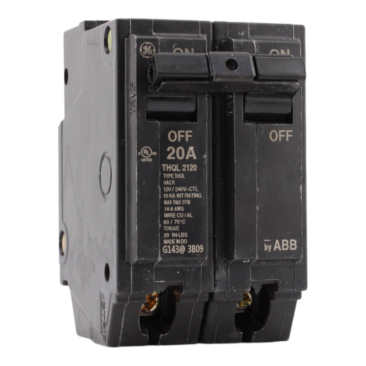 GE THQL2120 20A 120/240V 2-pole Circuit Breaker UL – RES LLC Store