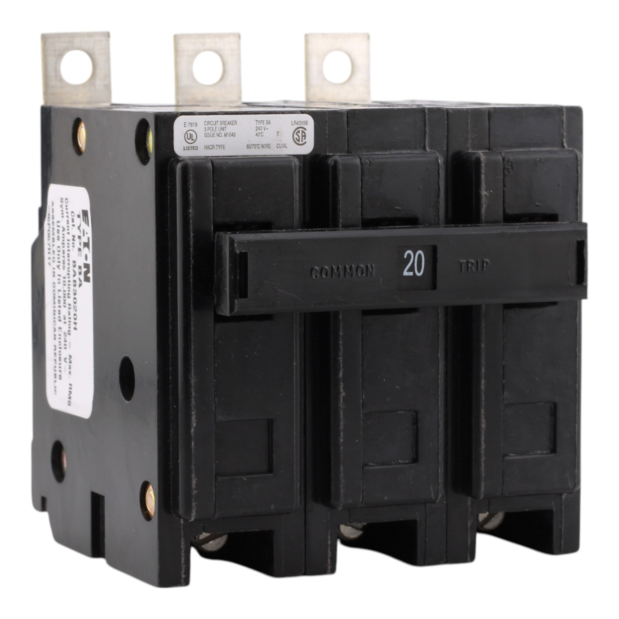 Eaton BAB3020H 20A 3P 240V Thermal-Magnetic Circuit Breaker – RES LLC Store
