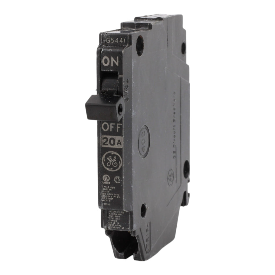 GE THQP120 20 Amp Single-Pole Circuit Breaker - 120/240V, 10kA, Plug-I ...