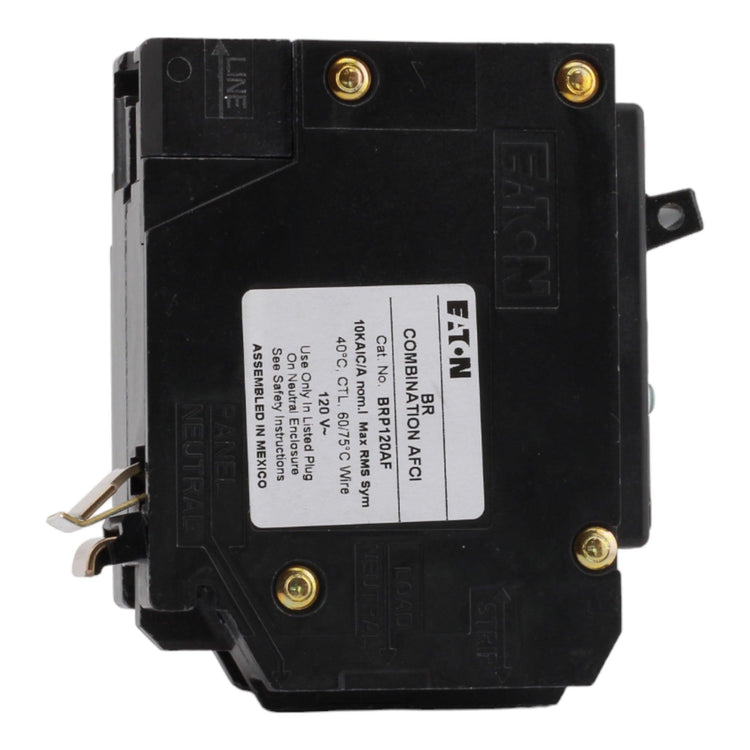 Eaton BR BRP120AF 20A 1P 120V AFCI Plug on Neutral Circuit Breaker ...