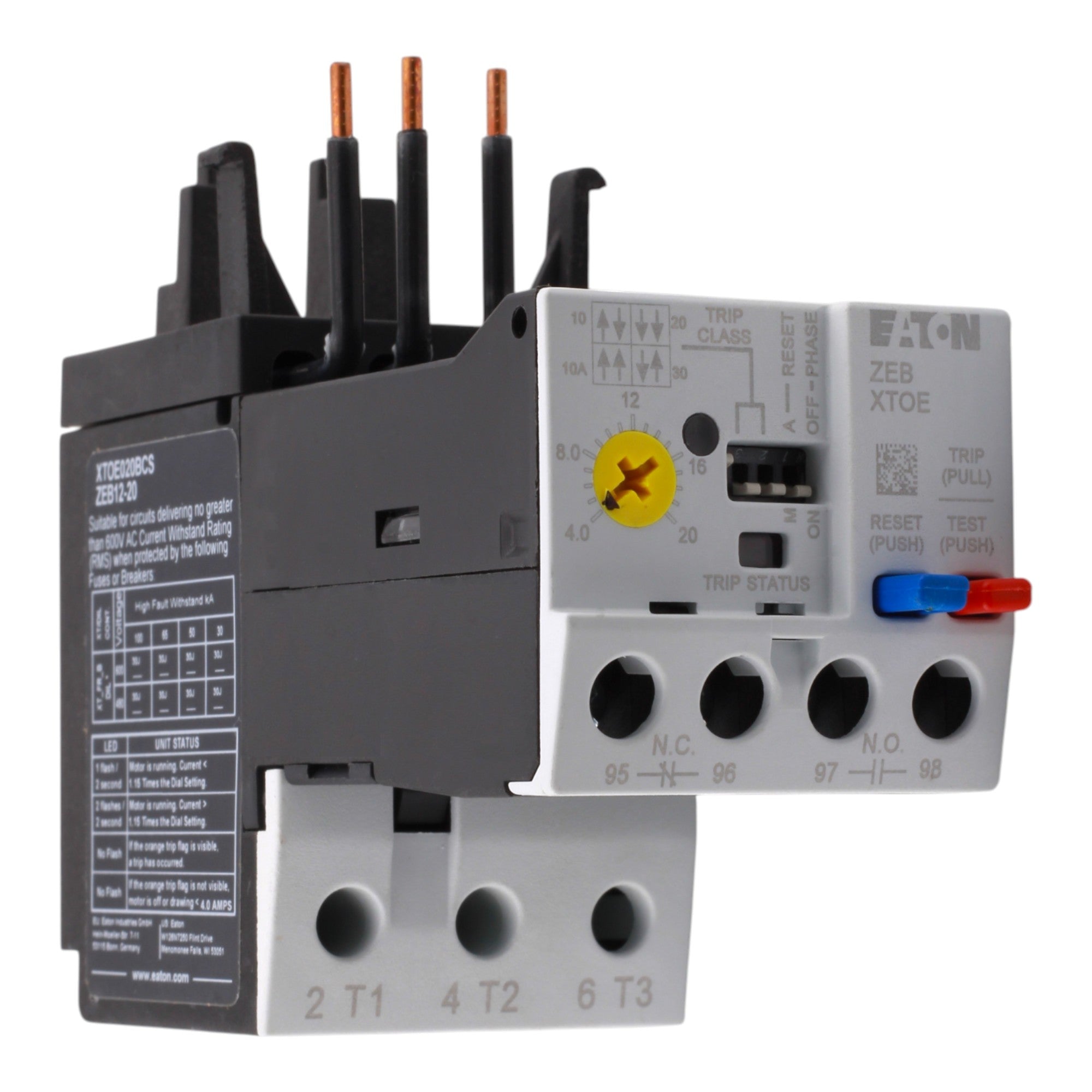 Eaton XT IEC XTOE020BCS 4-20A 45mm Electronic Overload Relay – RES LLC ...