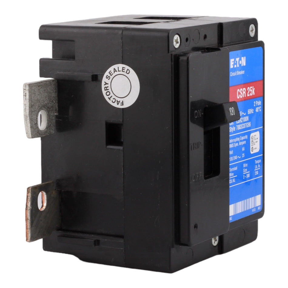 Eaton CH CSR2100N 100A 2P 120/240V Thermal-Magnetic Circuit Breaker ...
