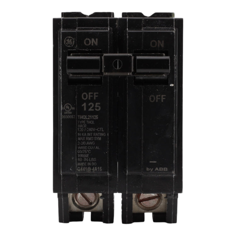 GE THQL21125 125A 2P 120/240V Q-Line Plug-In Circuit Breaker – RES LLC ...