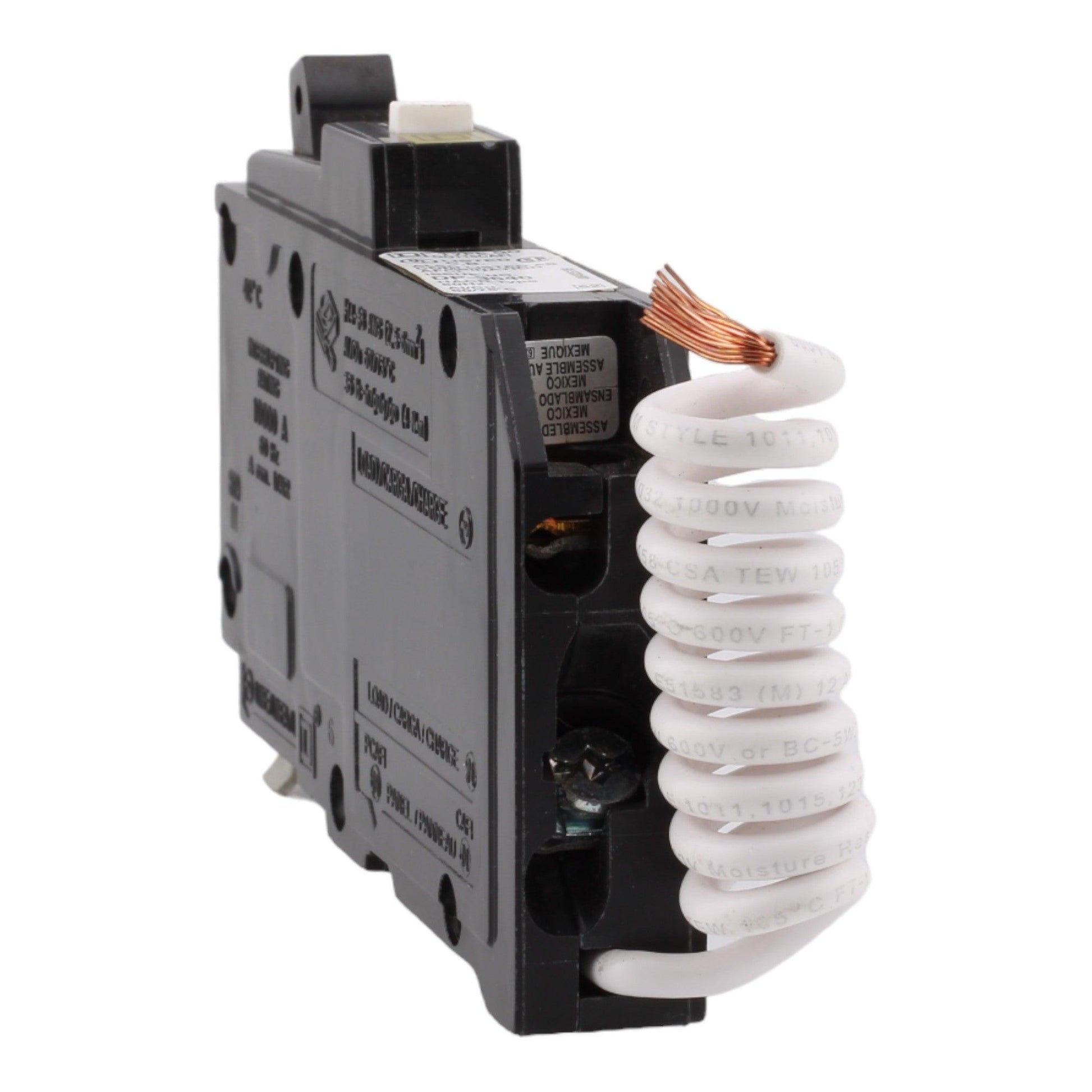 Square D QO115CAFI 15 Amp Single Pole 120V Pigtail-Neutral AFCI Arc Fa ...