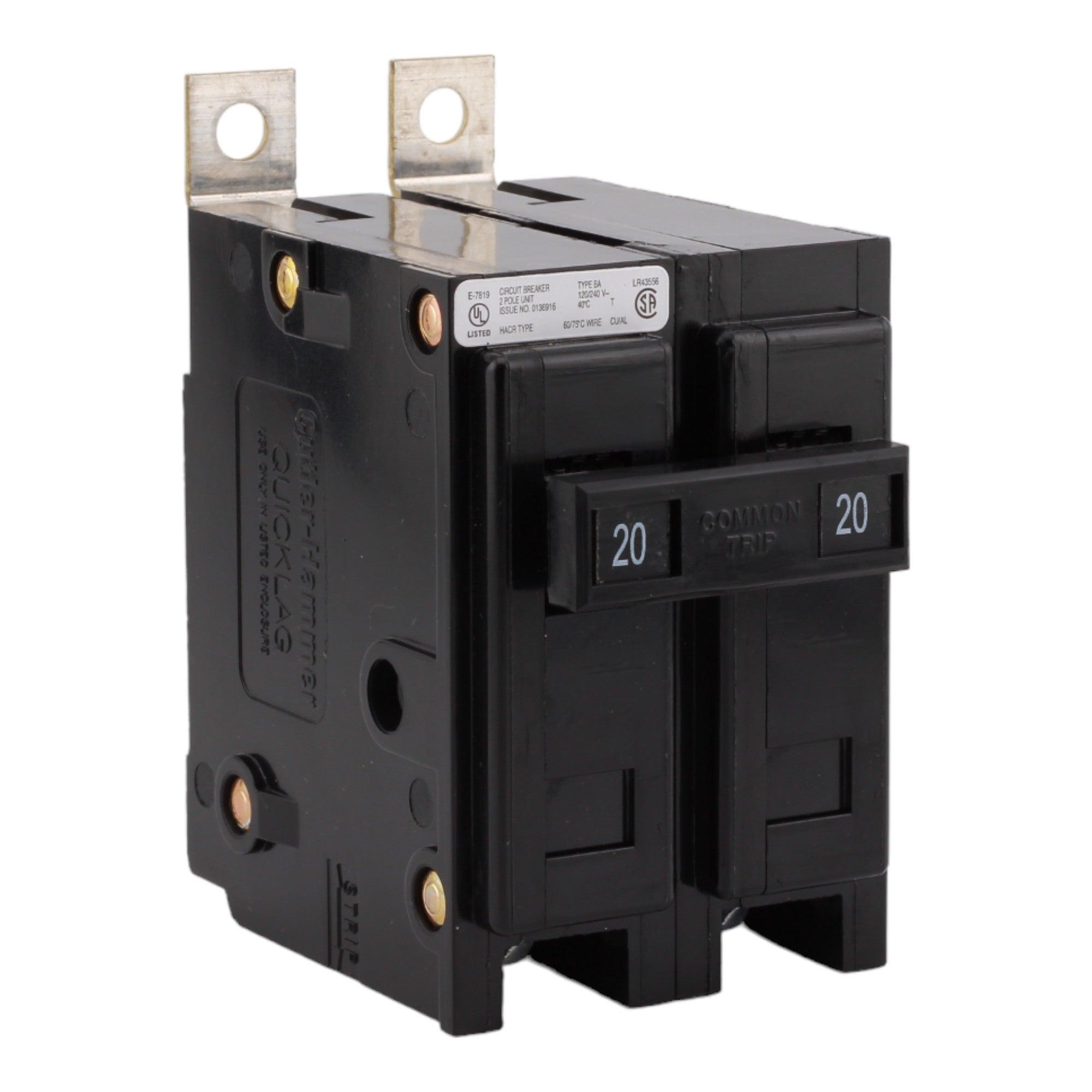Eaton BAB2020, 20A, 120/240V, Thermal-Magnetic Breaker – RES LLC Store