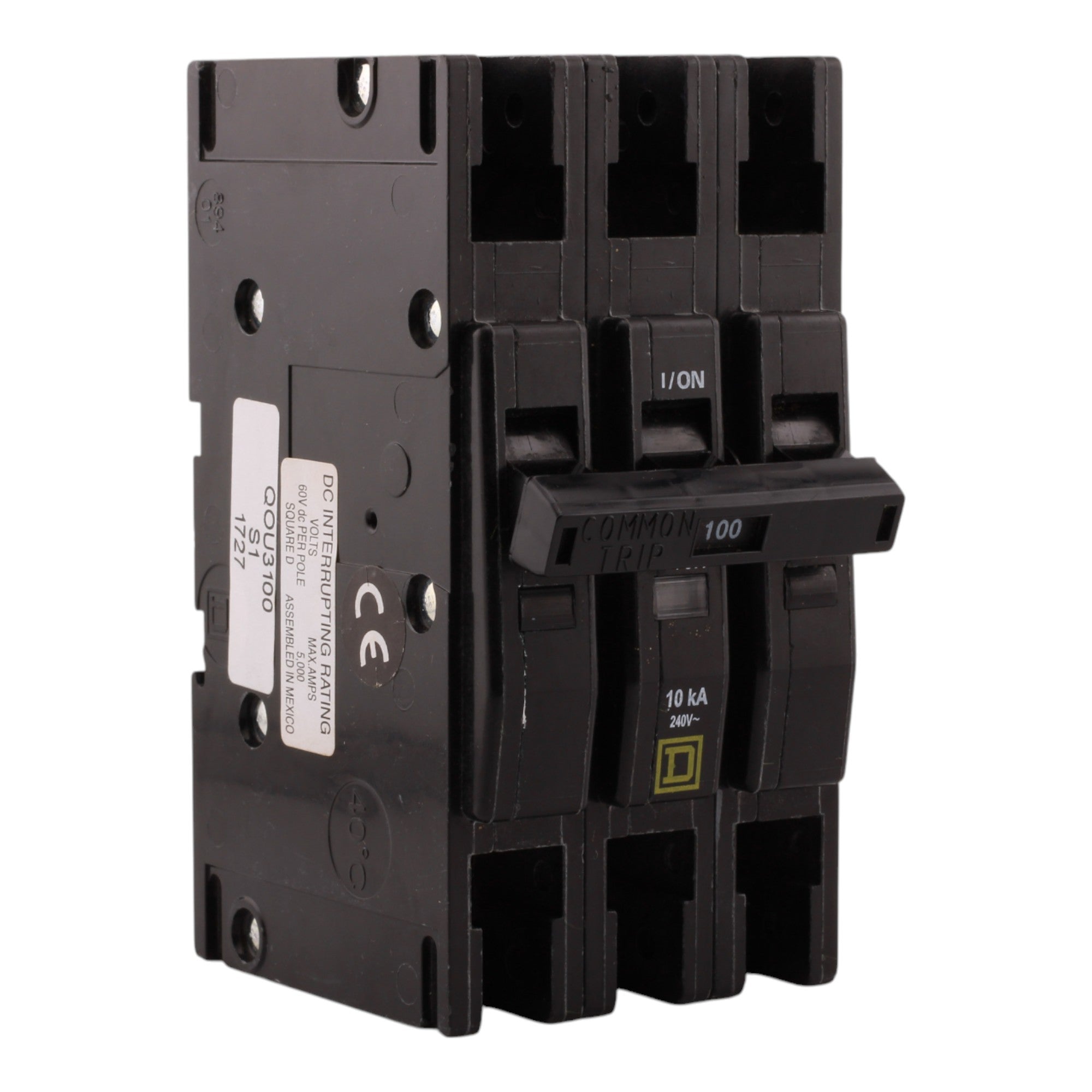 Schneider QOU3100 100A 3P 240V 10kA Miniature Circuit Breaker – RES LLC ...