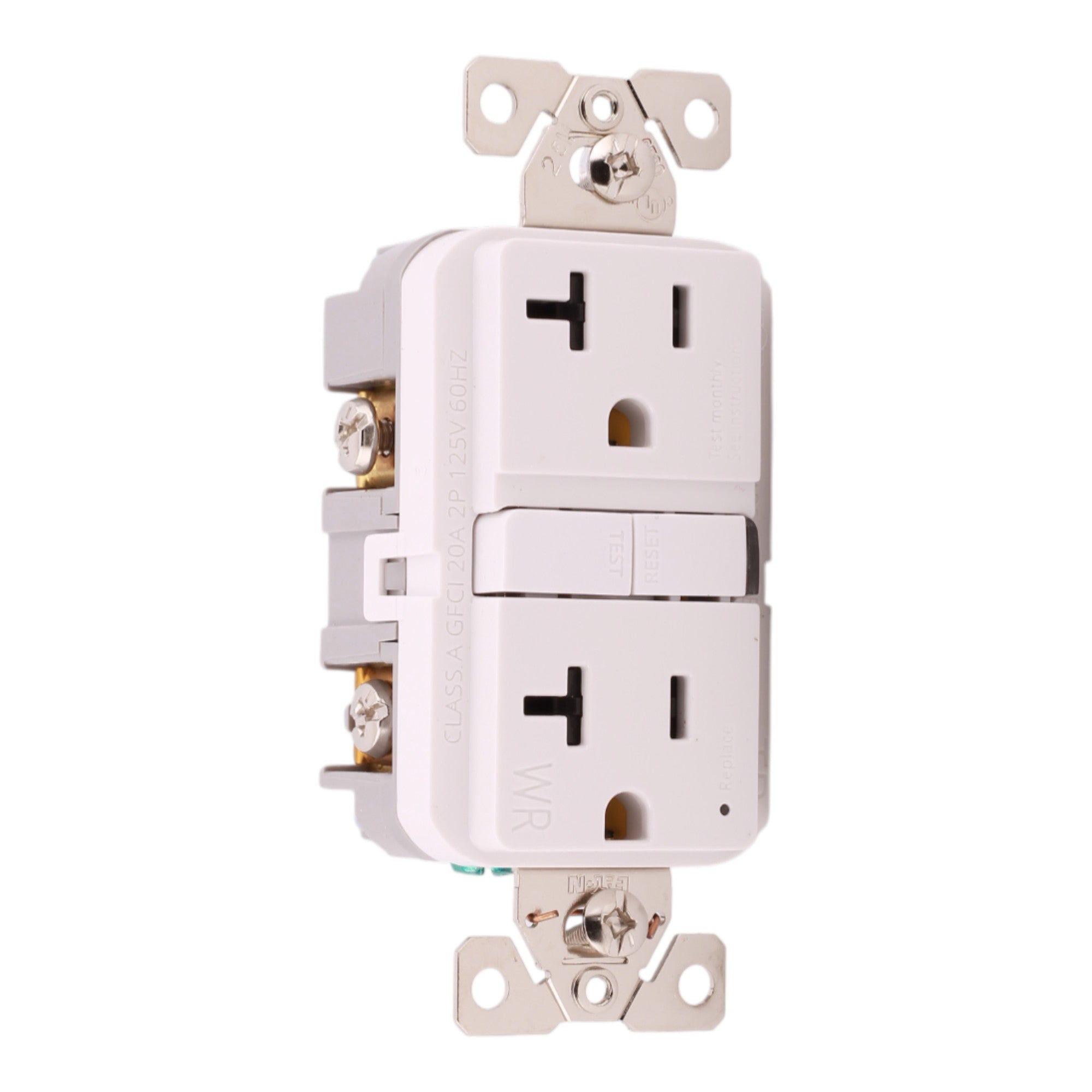 Eaton TWRGF20W 20A 125V GFCI Tamper/Weather-Resistant Slim Receptacle ...