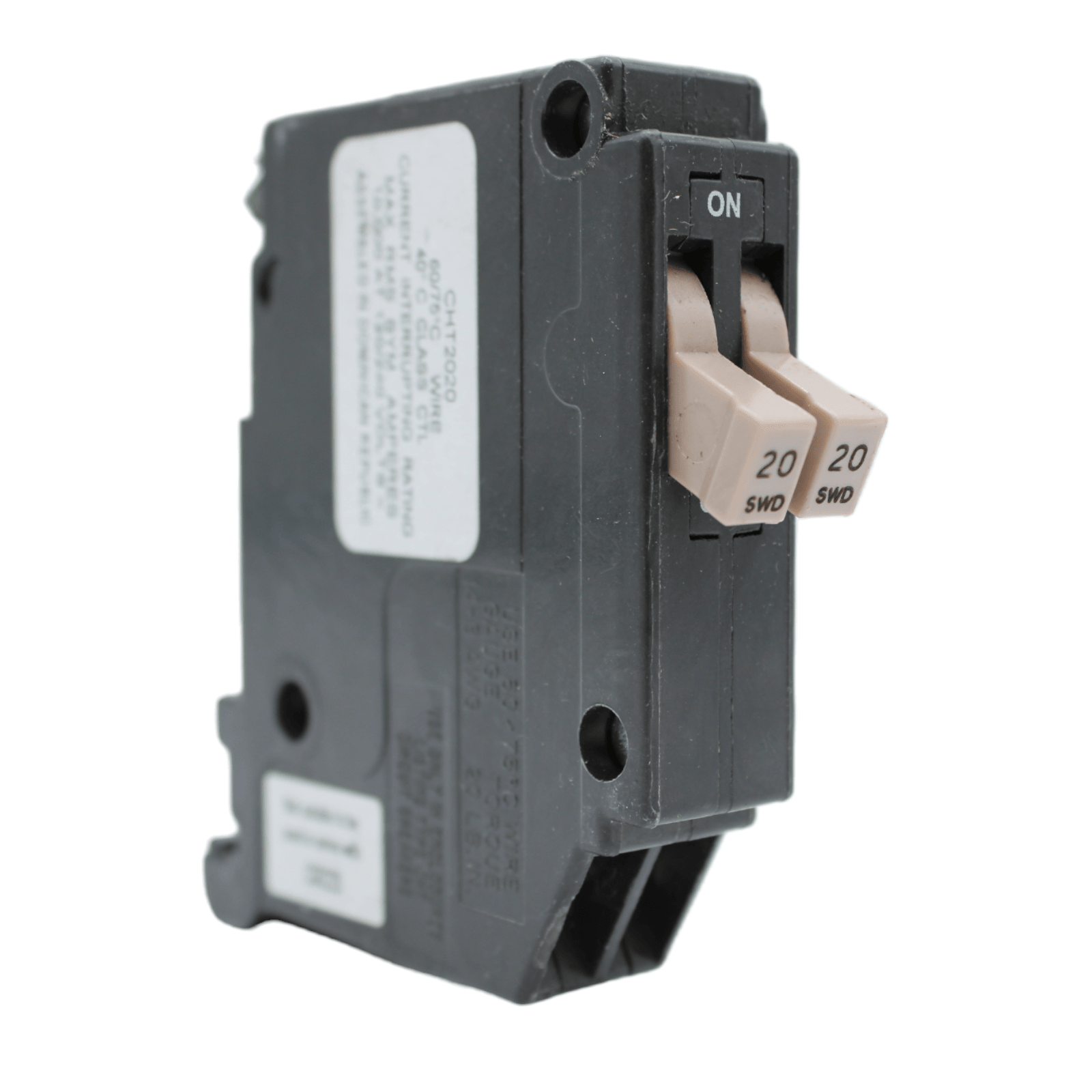 Eaton CH CHT2020 Tandem / Twin Breaker 20 Amps 120 Volts 1 Pole Plug i ...