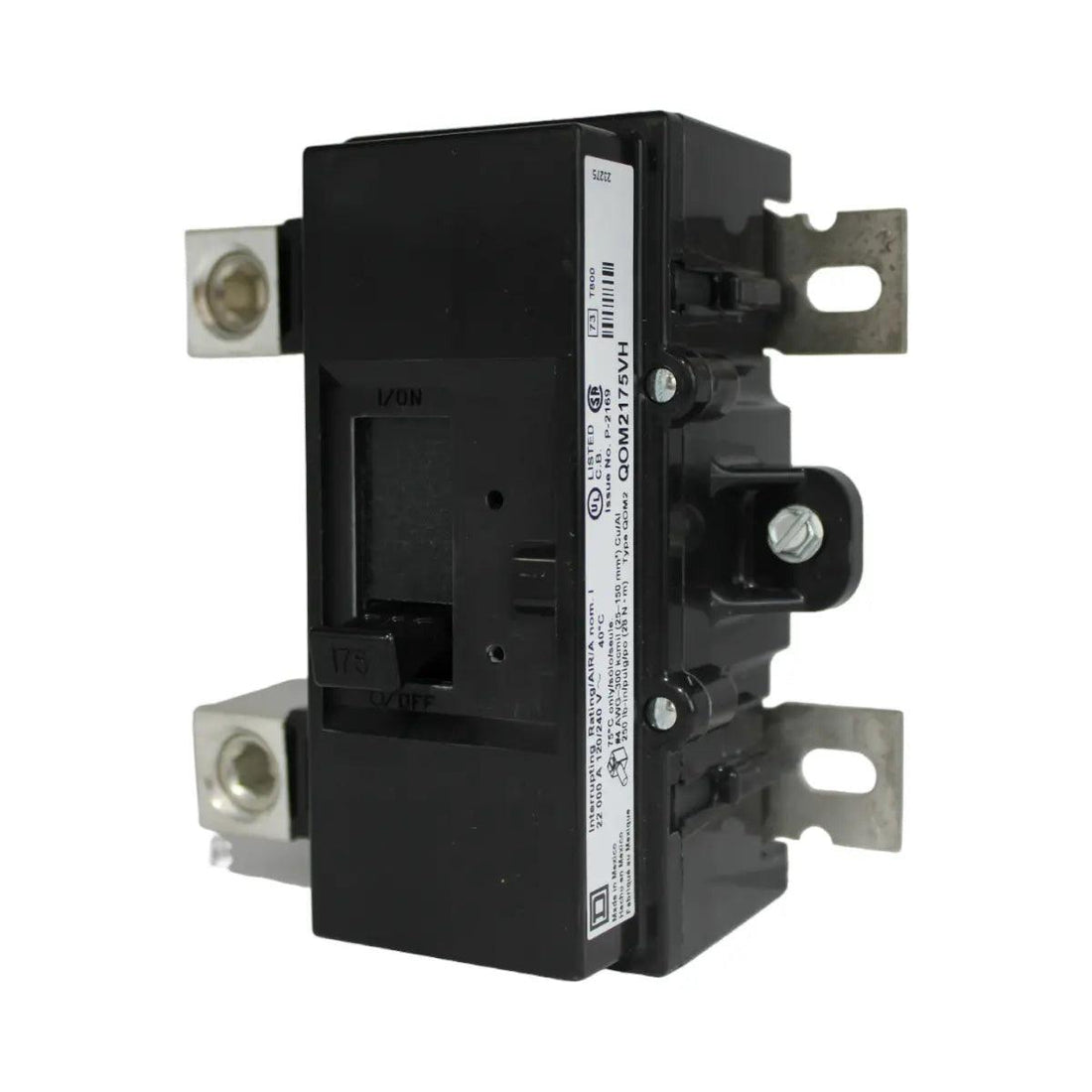 Square D QOM2175VH Main Breaker 175 Amps 240 Volts 2 Pole Bolt on UL L ...