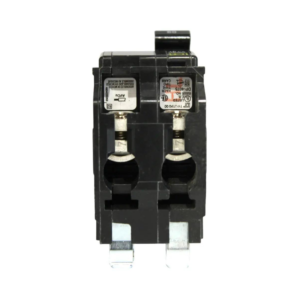 Square D QO260 60 Amp Double Pole 240V Plug-In Standard Trip Circuit B ...